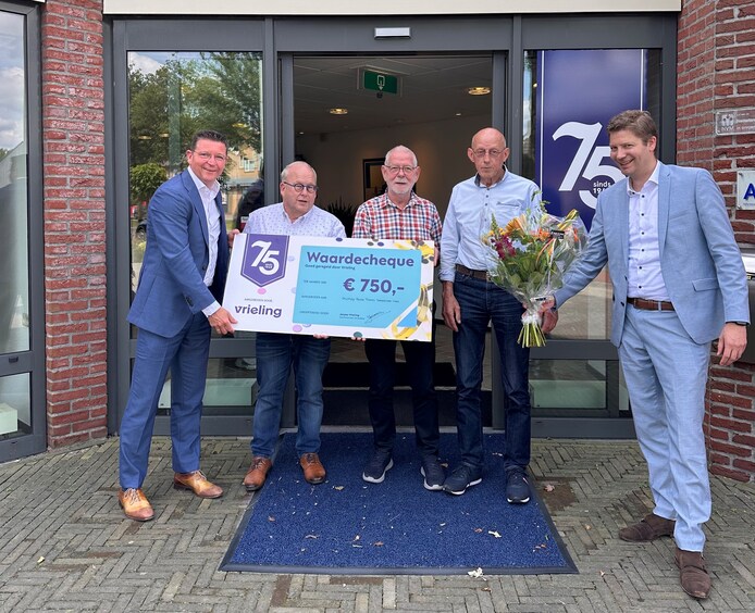 Vrieling viert 75-jarig jubileum met goededoelenactie: donatie voor ...