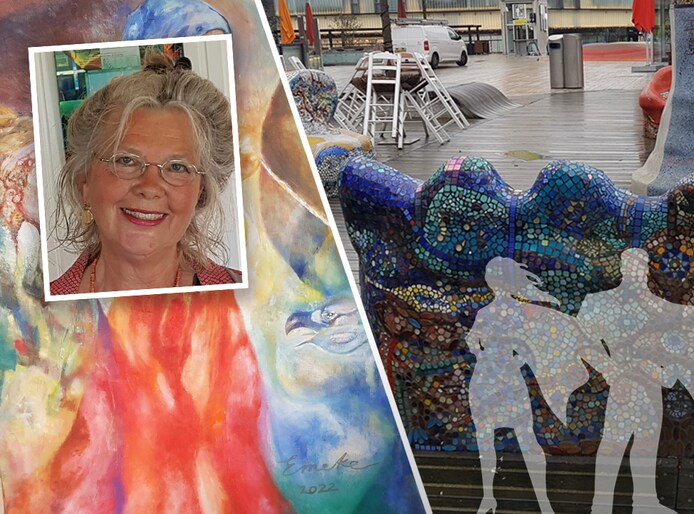 TROTS: Wat er ook gebeurt, kunstenaar Emeke (64) uit Brummen vindt ...