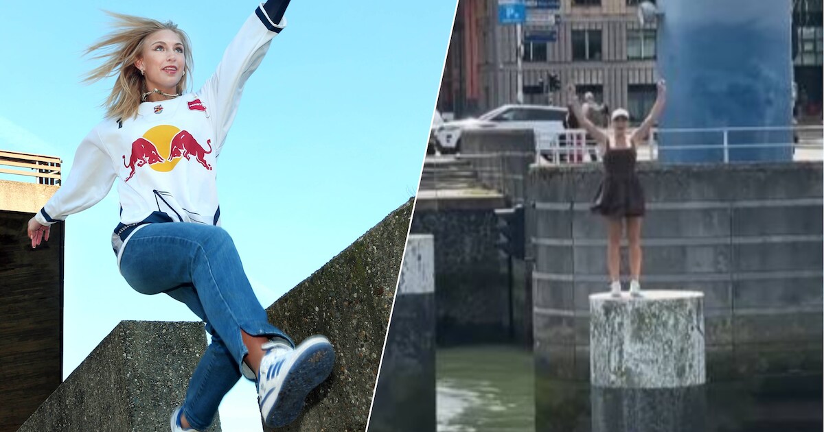 Miljoenen kijkers op Instagram zien Noa spectaculaire sprong maken in Rotterdam: ‘Ongelooflijk ...