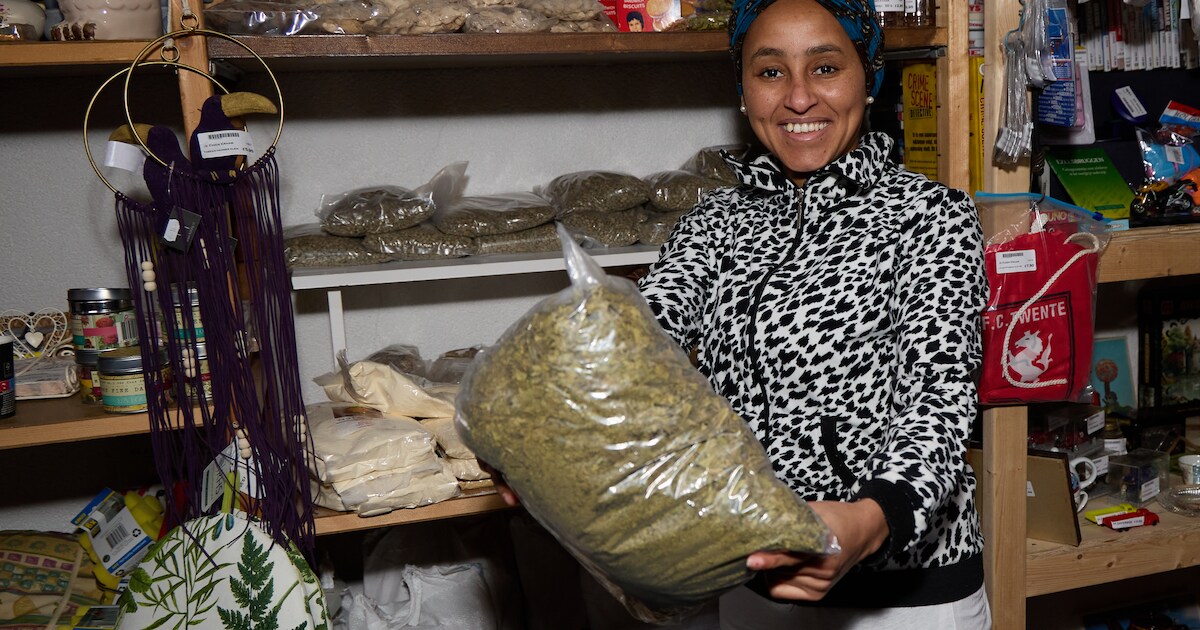 Kisanet uit Eritrea heeft in Hardenberg haar eigen kraam. En ze hoopt ...