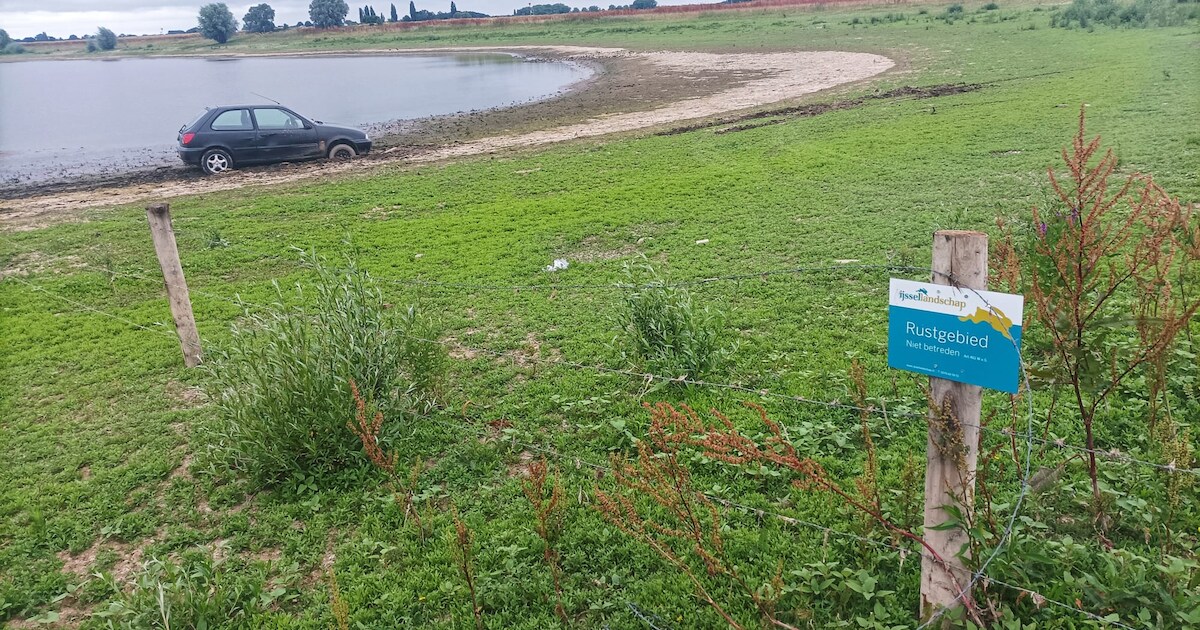 Man heeft geen zin om in natuur bij Deventer met visspullen te slepen ...