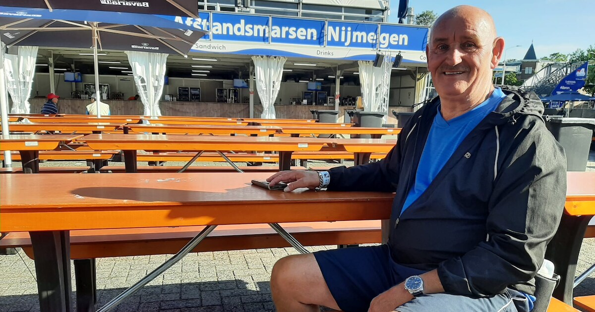Bertus (72) uit Ermelo is eerste uitvaller Vierdaagse, hij haalde nog ...
