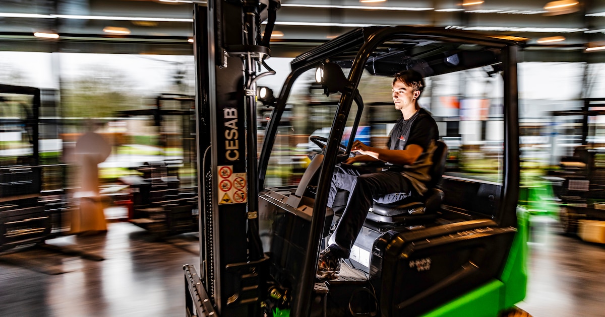 Timo is pas 17 en is sinds kort de jongste Nederlander die heftrucks ...