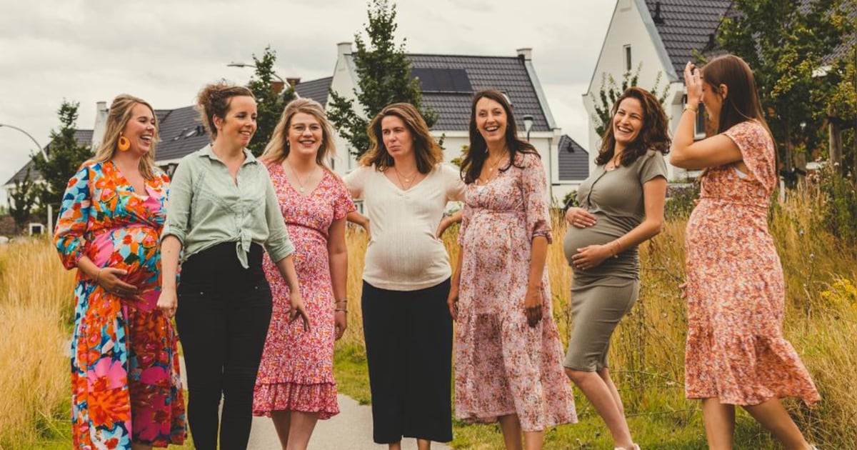 In deze straat zijn maar liefst zeven vrouwen tegelijk zwanger ...