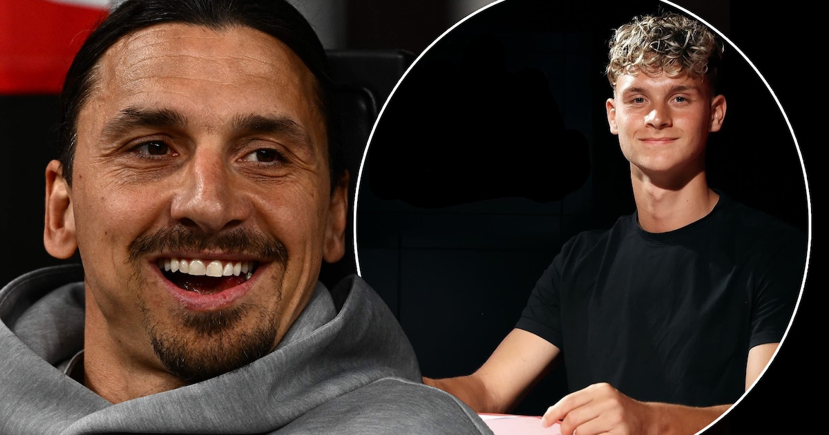 Zoon van Zlatan Ibrahimovic (17) treedt in voetsporen van zijn vader ...